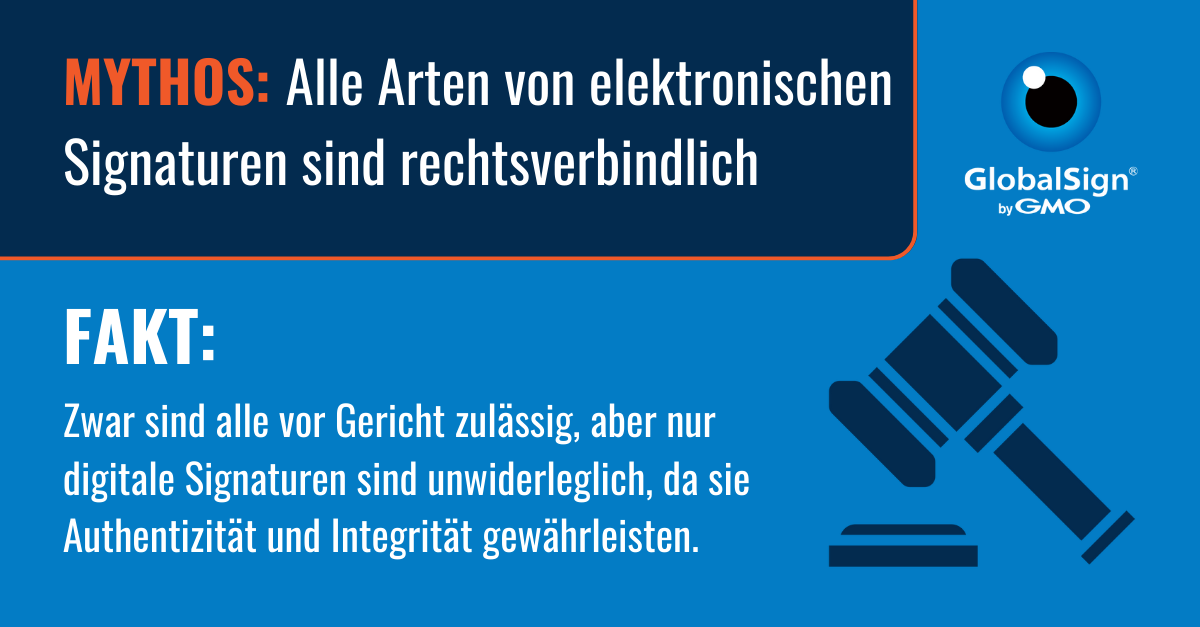 Elektronische und digitale Signaturen: 6 Mythen - GlobalSign